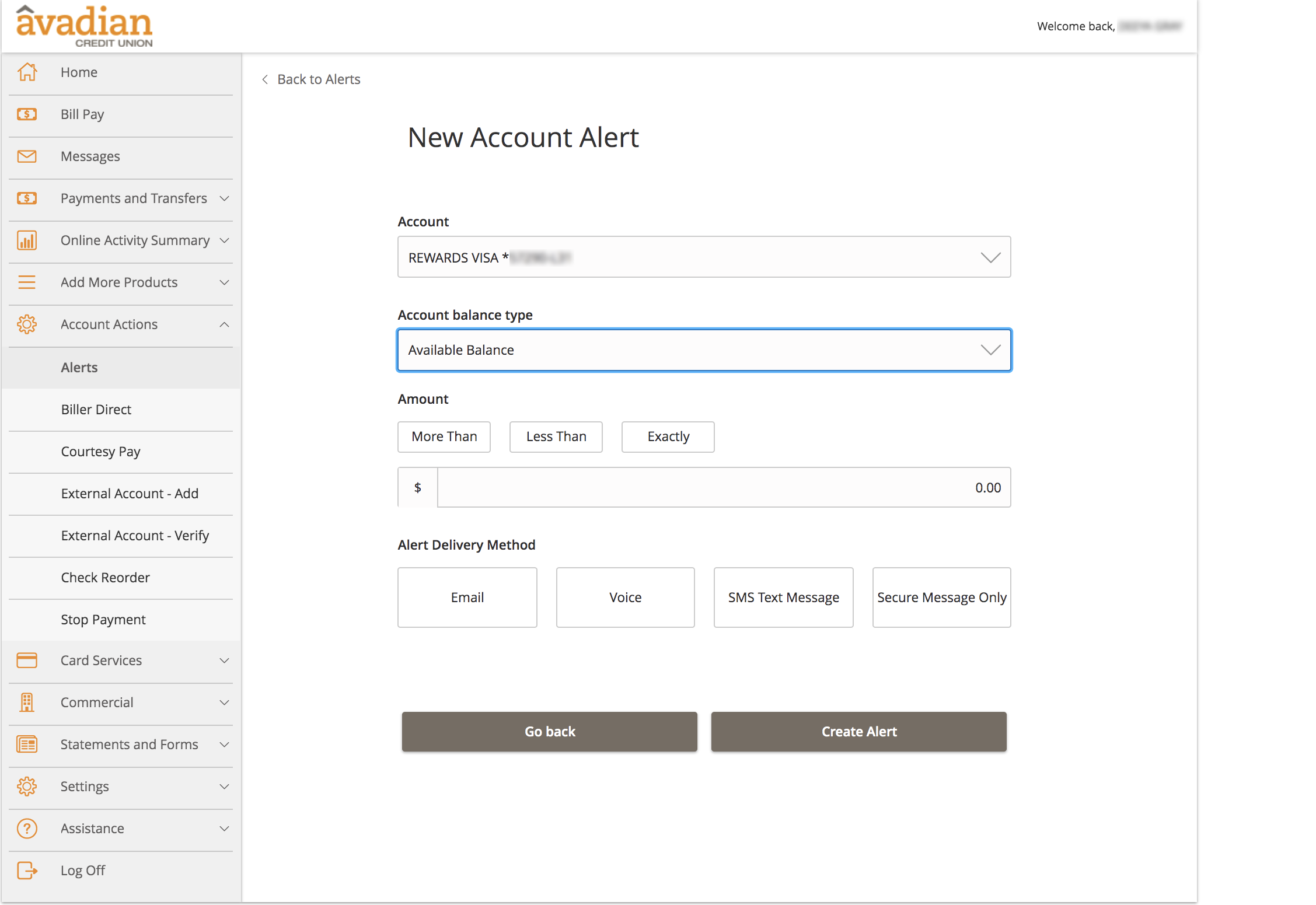 Did you know… you can set up alerts for your Avadian credit card?